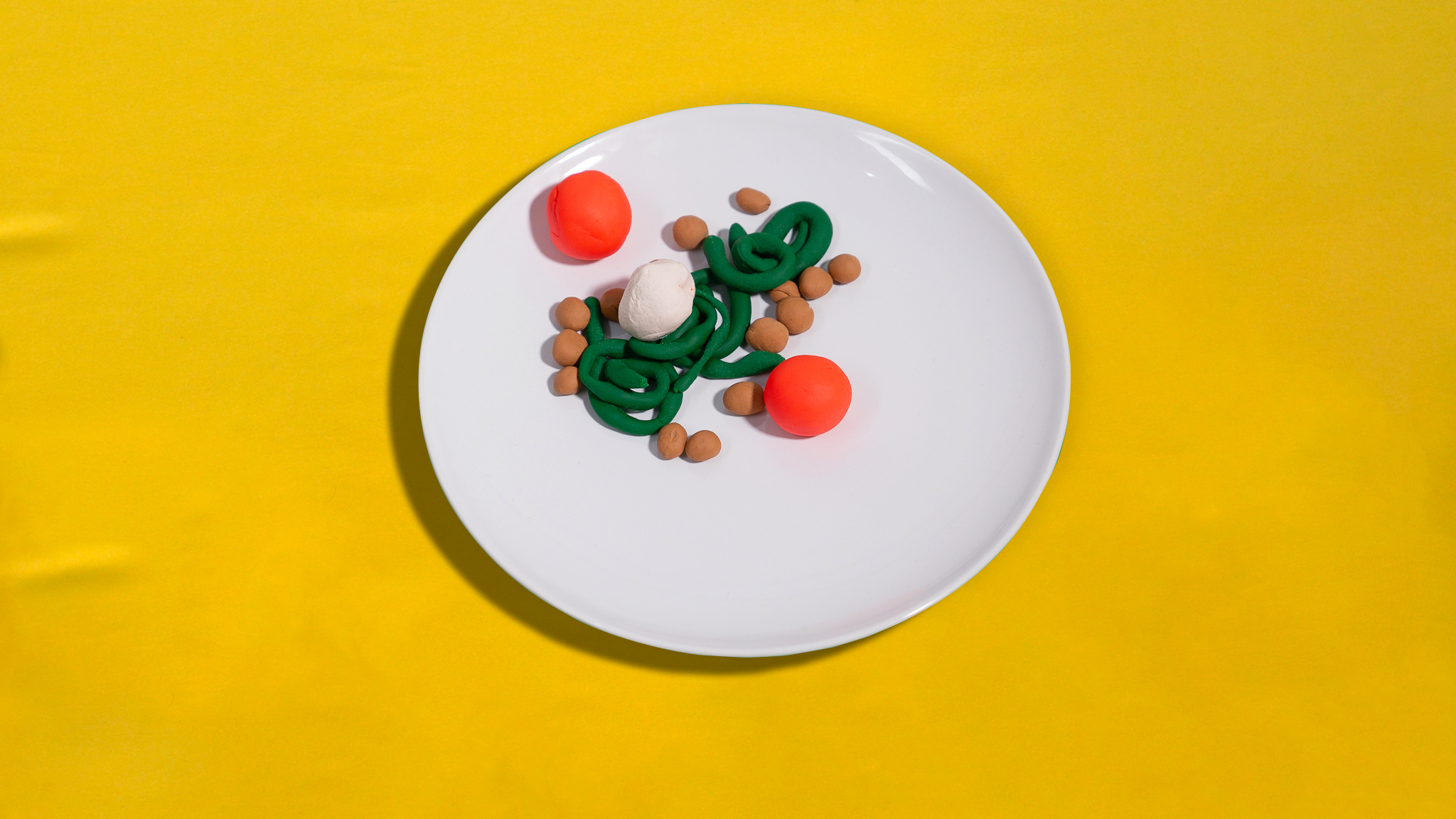 Un repas complet… en pâte à modeler